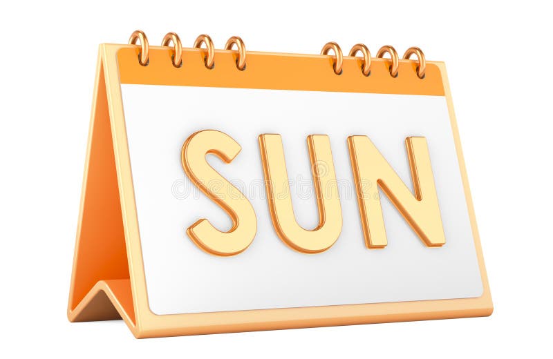 Sunday Calendar Stock Illustrations – 85,979 Sunday Calendar Stock ...