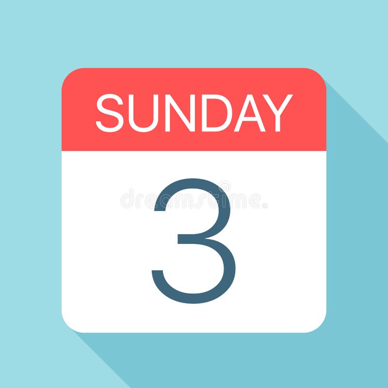 Sunday 11 - Calendar Icon. Vector Illustration of Week Day Paper Leaf ...