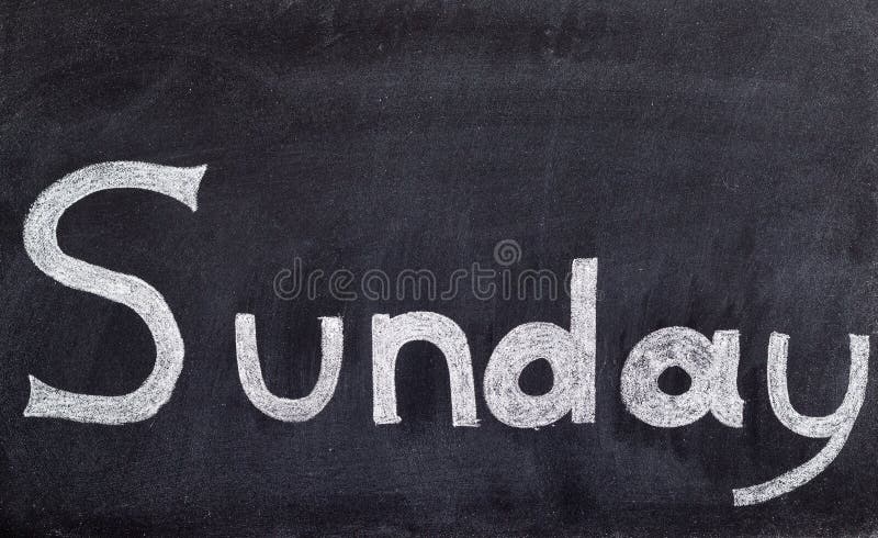 Word Sunday Written Chalk Board Stock Photos - Free & Royalty-Free ...