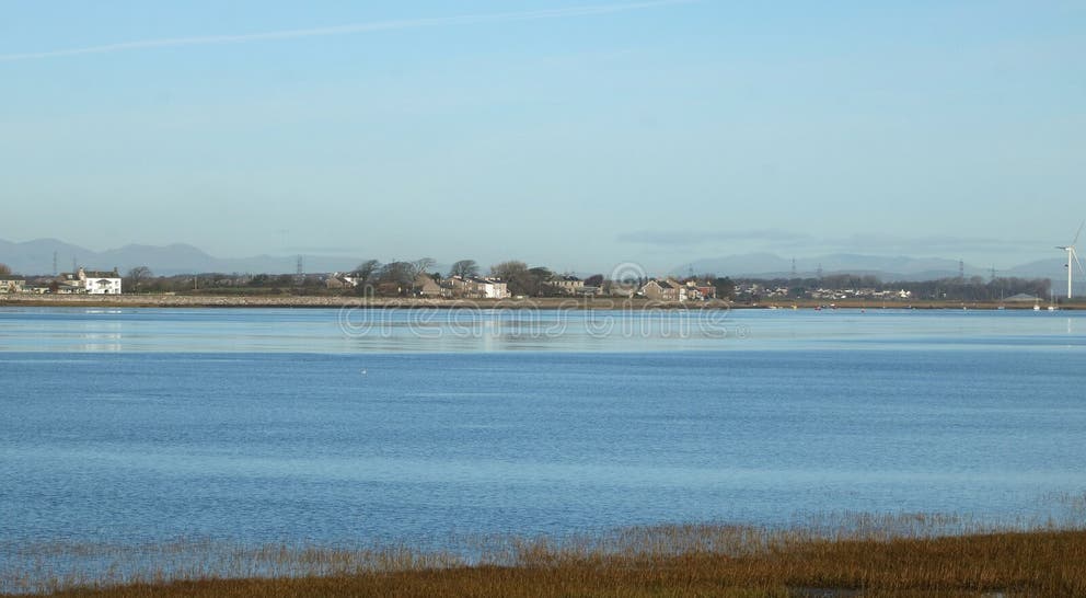 Sunderland Point and River Lune Estuary Stock Image - Image of ...