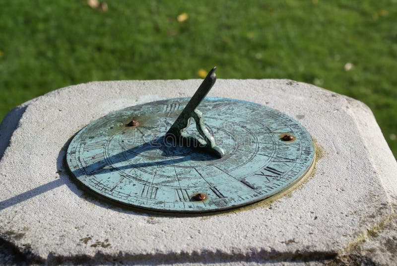 Sundial clock stock image. Image of shadow, astronomy - 15895747