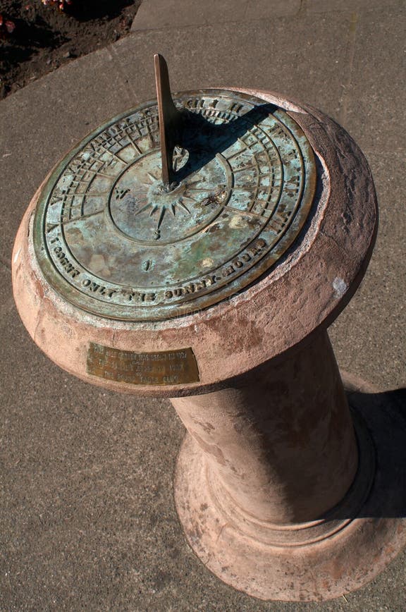 Sundial stock photo. Image of measure, green, copper, sundial - 1205328