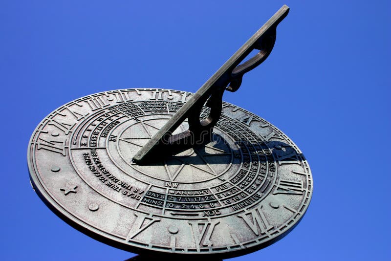 Sundial clock stock image. Image of shadow, astronomy - 15895747