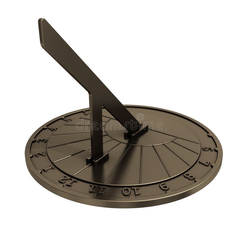 Sundial. stock illustration. Illustration of minutes - 39050986