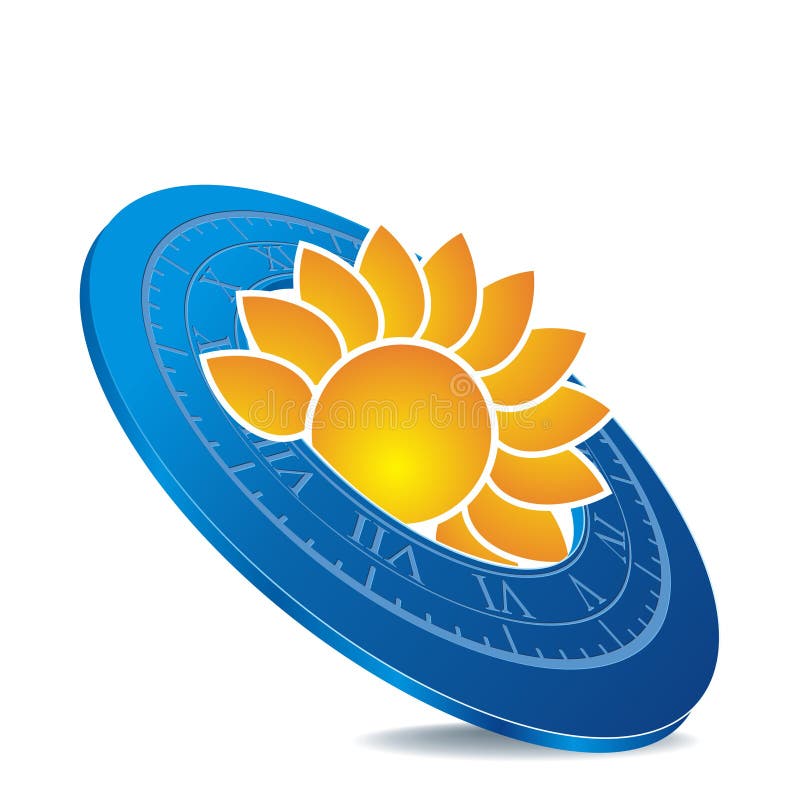 Sundial icon stock vector. Illustration of abstract, decorate - 27444640