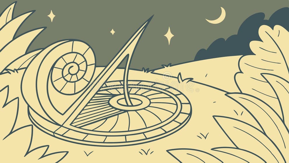 Spiral Sundial Design Stock Illustrations – 20 Spiral Sundial Design ...
