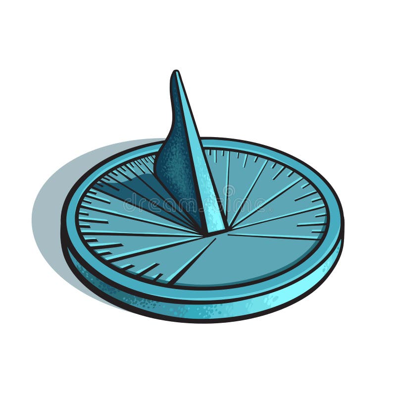Sundial Illustration Stock Illustrations – 1,173 Sundial Illustration ...