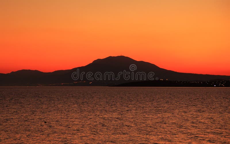 Sundown stock image. Image of wave, mountain, humble - 10770635