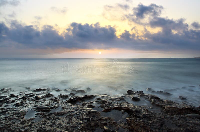 Sundown stock image. Image of ocean, blue, nature, beauty - 17074615