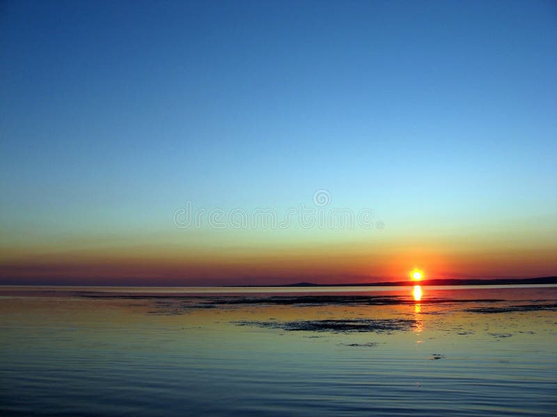 Sundown stock photo. Image of seascape, nature, waterscape - 3466282