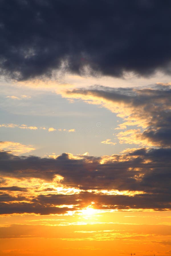 Sundown stock image. Image of skies, twilight, colors - 6022903