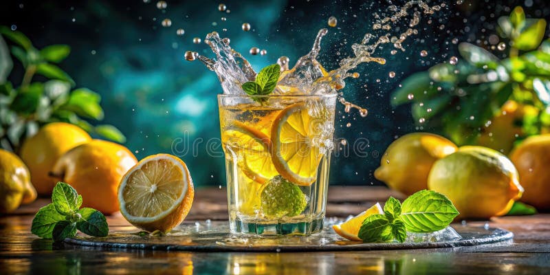 A SunDrenched Delight Sparkling Lemonade Captivating Summer Sipping ...