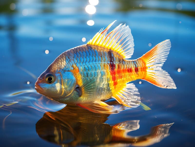 Ai Generated Illustration Wildlife Concept of Sunfish Stock ...