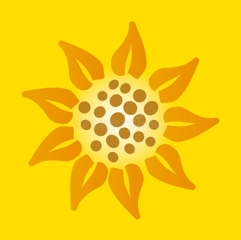Gradient Sunflower Stock Illustrations – 2,788 Gradient Sunflower Stock ...