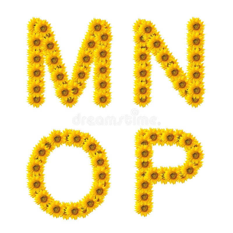 Flower alphabet stock image. Image of kids, character - 33191983