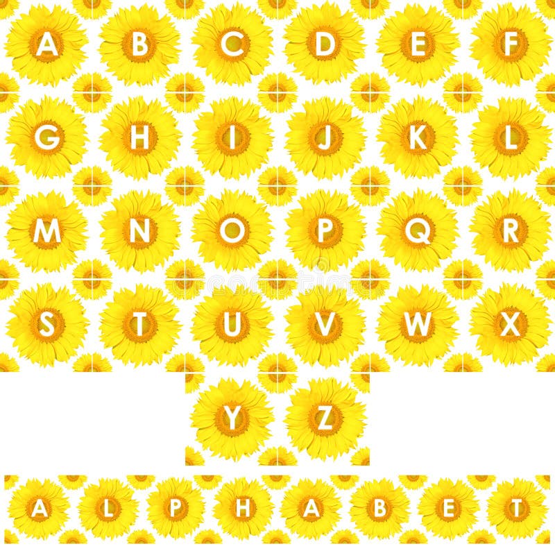 120 Sunflower Alphabet Letters Stock Photos - Free & Royalty-Free Stock ...