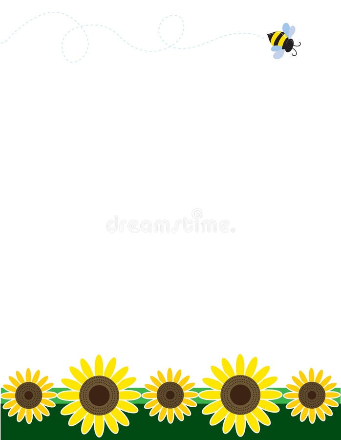 Sunflower Border Stock Illustrations – 14,906 Sunflower Border Stock ...