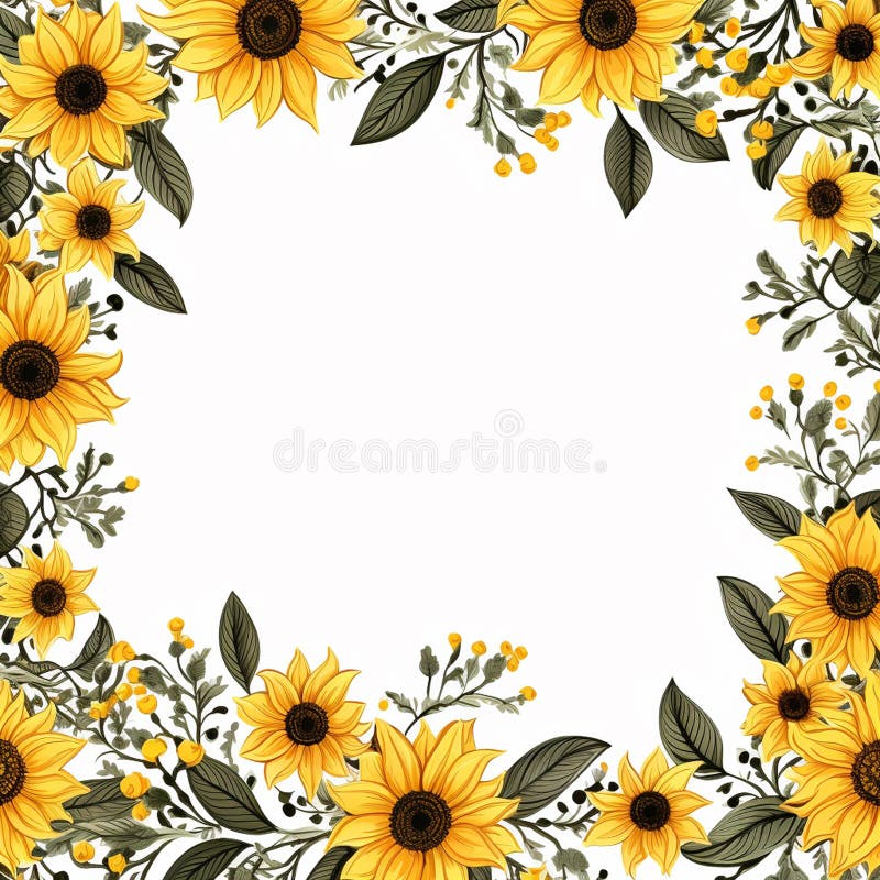 Sunflower Border To Inspire You To Be the Best Version of Yourself ...