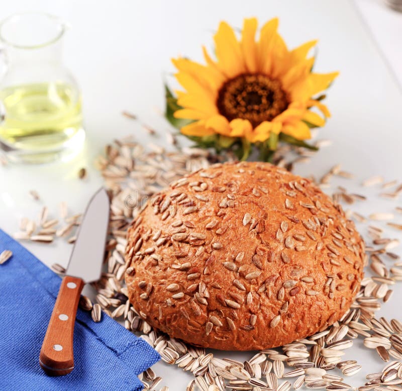 Sunflower bread stock image. Image of healthy, sunflower - 11155801