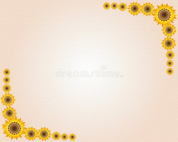 Sunflower card stock illustration. Illustration of card - 23637089