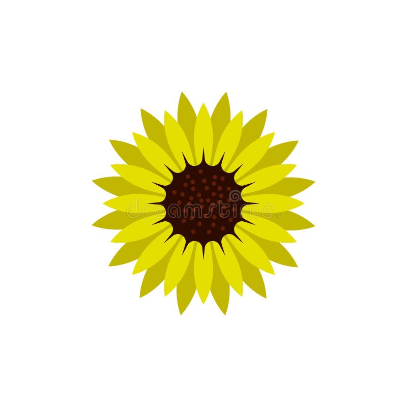 Sunflower Icon Design Template Vector Isolated Stock Illustration ...