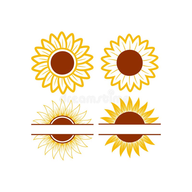 Sunflower Icon Design Template Vector Isolated Illustration Stock ...