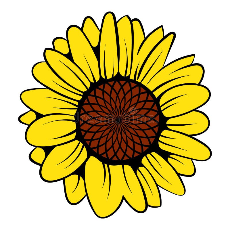Sunflower Icon, Icon Cartoon Stock Vector - Illustration of gardening ...