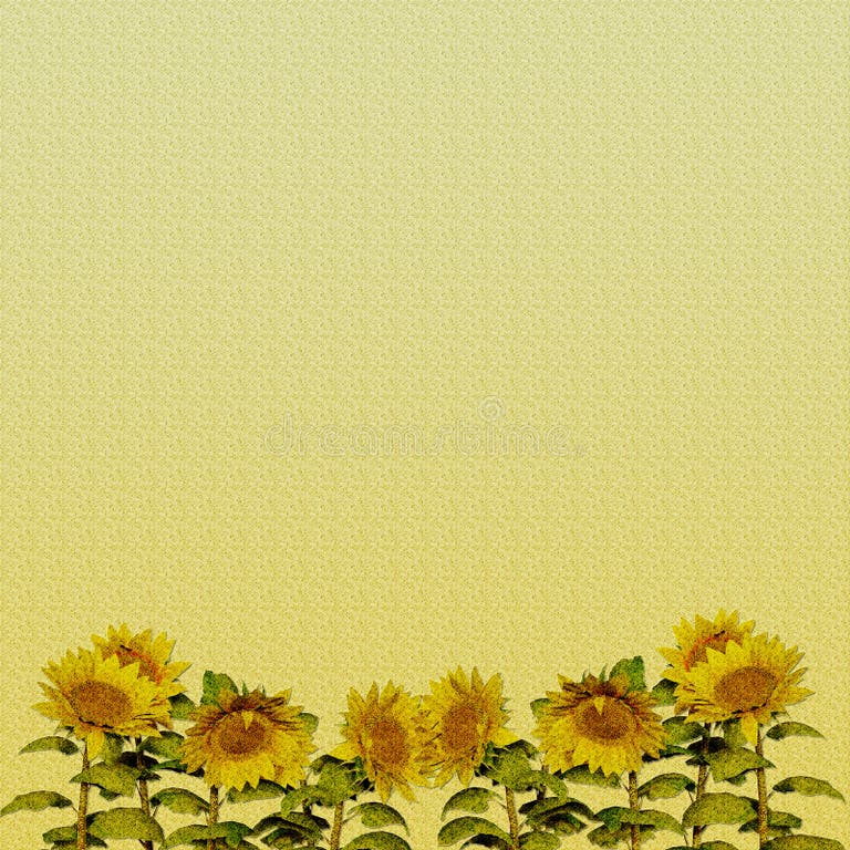 Sunflower Bottom Border Stock Illustrations – 77 Sunflower Bottom ...