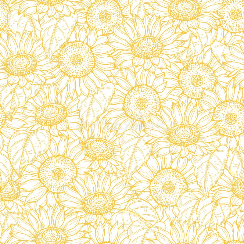 Sunflower Color Pattern Stock Illustrations – 6,987 Sunflower Color ...