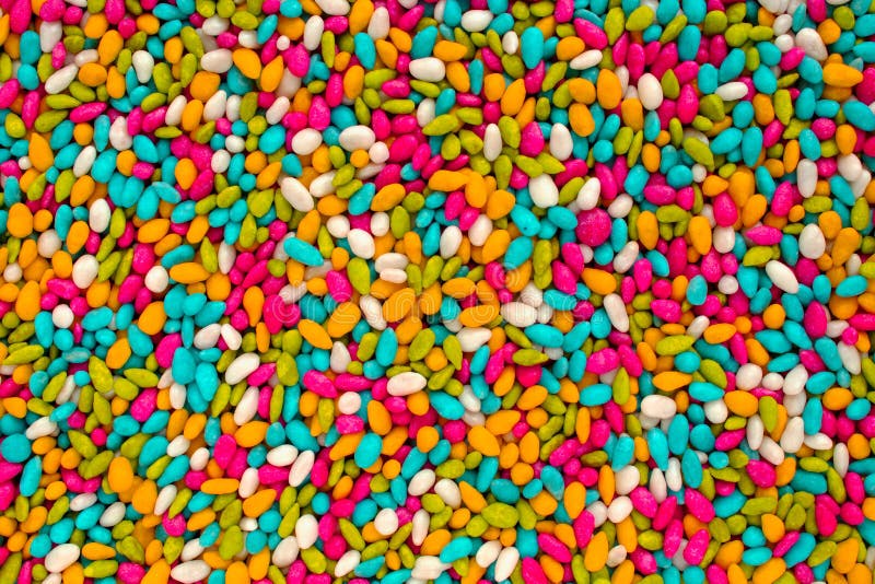 Sunflower Seed in Multi Colored Glaze Stock Image - Image of ...