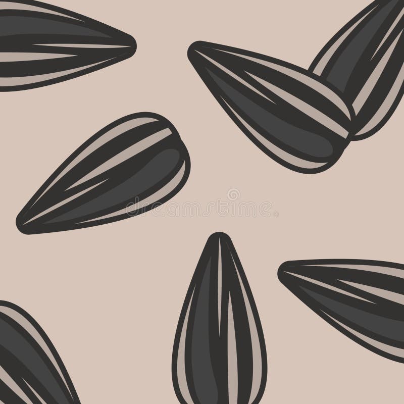 Sunflower Seeds Background Vector Element Design Template Web Stock ...