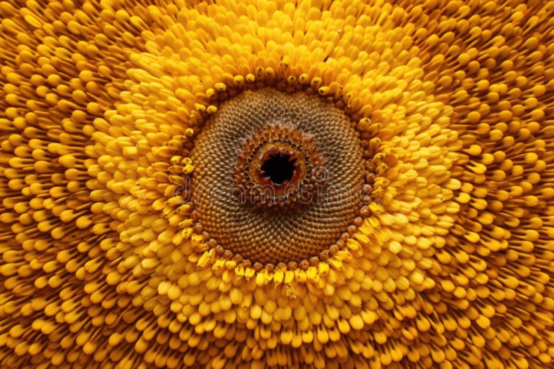 Sunflower Seeds Forming a Mesmerizing Spiral Pattern Stock Illustration ...