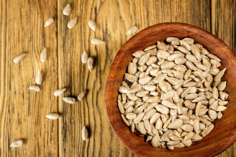 Sunflower Seeds Peeled. Rustic Style. Ready for Use Stock Image - Image ...
