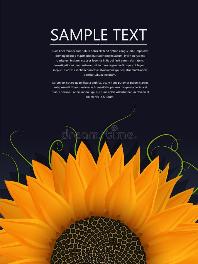Sunflower Pop Art stock vector. Illustration of florist - 89515335
