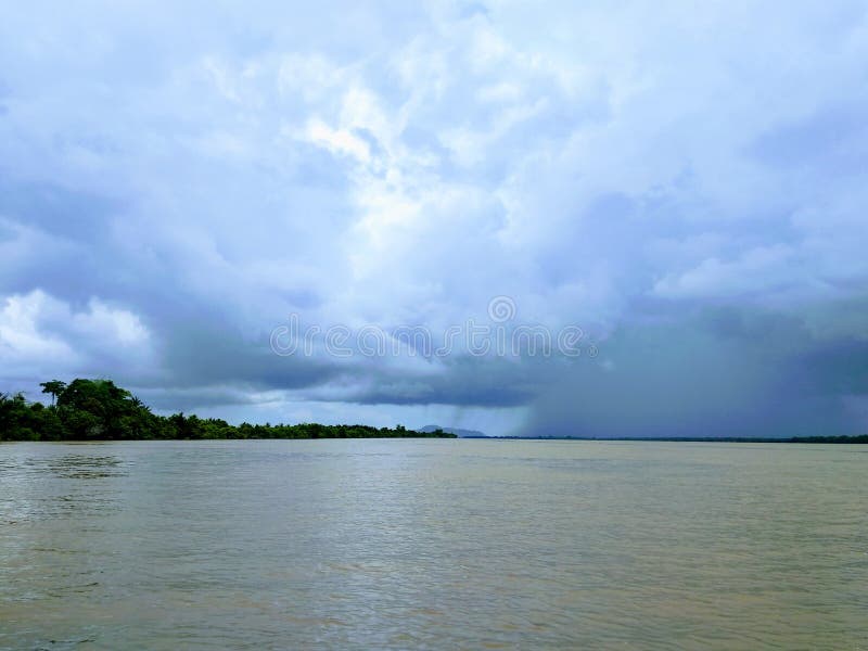 Sungai Sambas Besar Kalimantan Stock Image - Image of kalimantan ...