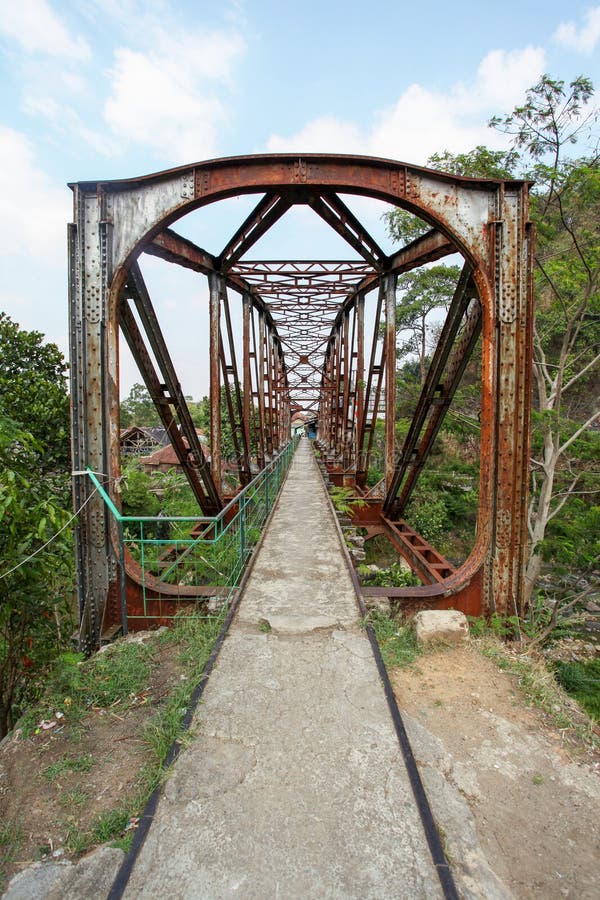 The Sungapan Railway Bridge in Ciwidey, West Java, Indonesia. Stock ...