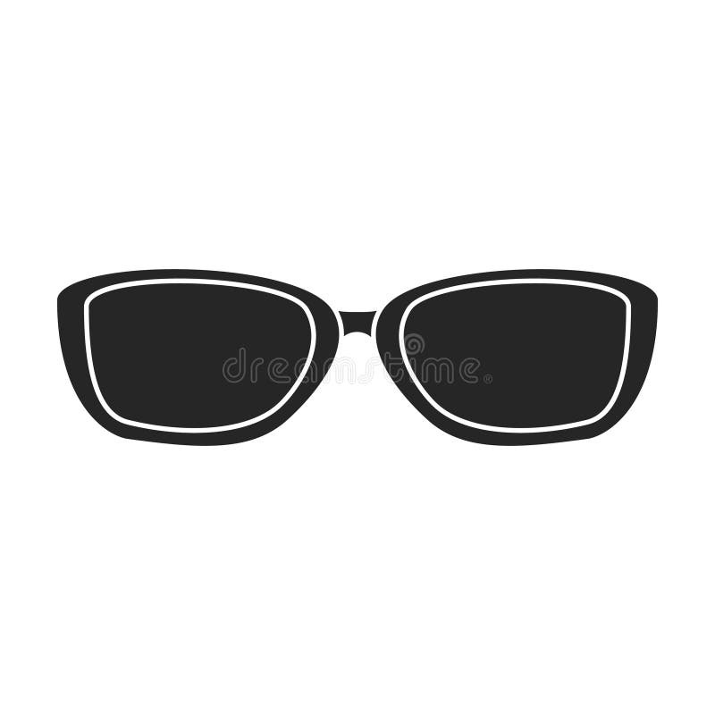 Sunglass Vector Icon Cartoon Vector Icon Isolated On White Background