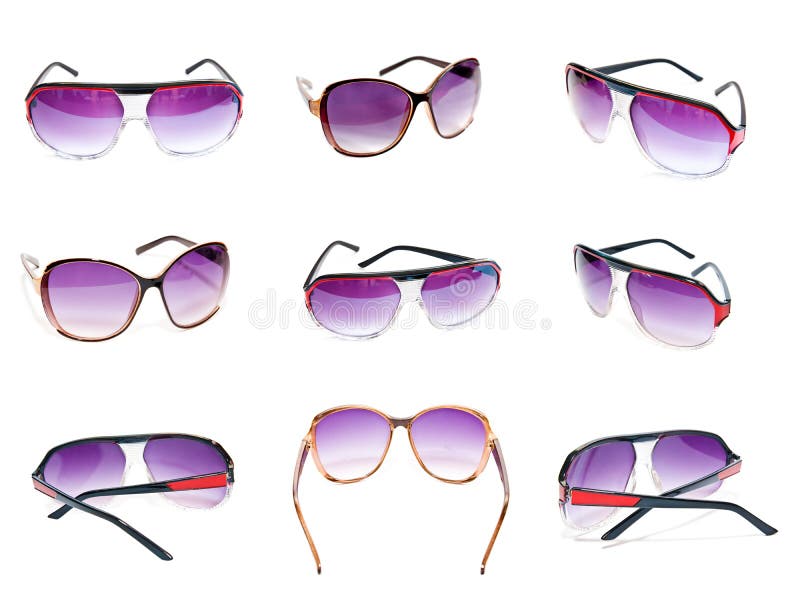 Sunglasses collection stock photo. Image of object, collage - 202293832