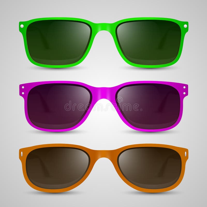 Sunglasses color. Vector stock vector. Illustration of funny - 49932432