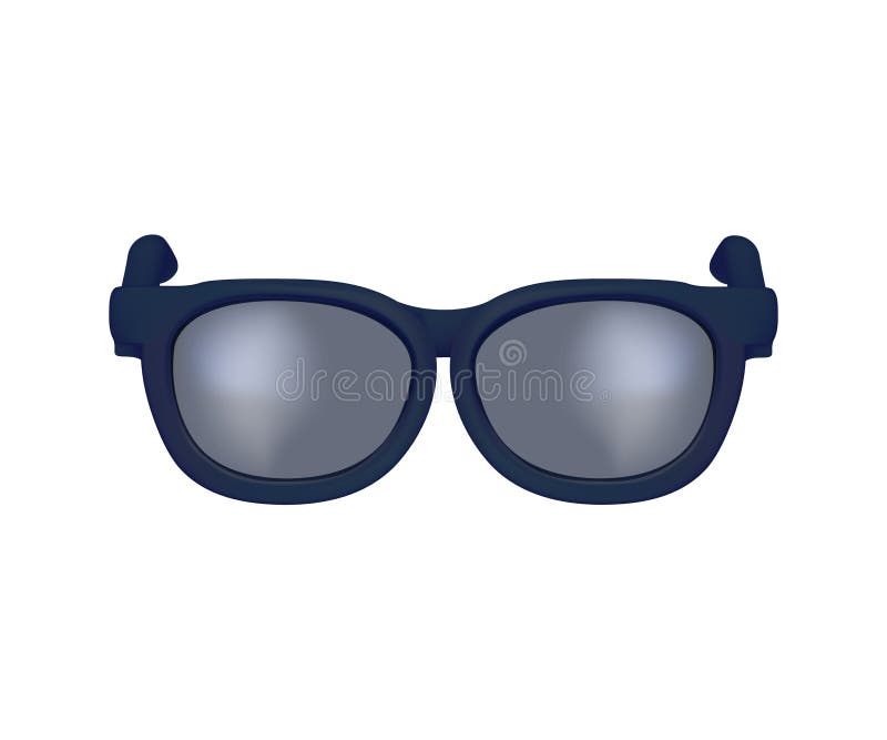 Sunglasses 3D Render Vector Illustration. Eyewear Sun Protection Sunglass Stock Illustration ...