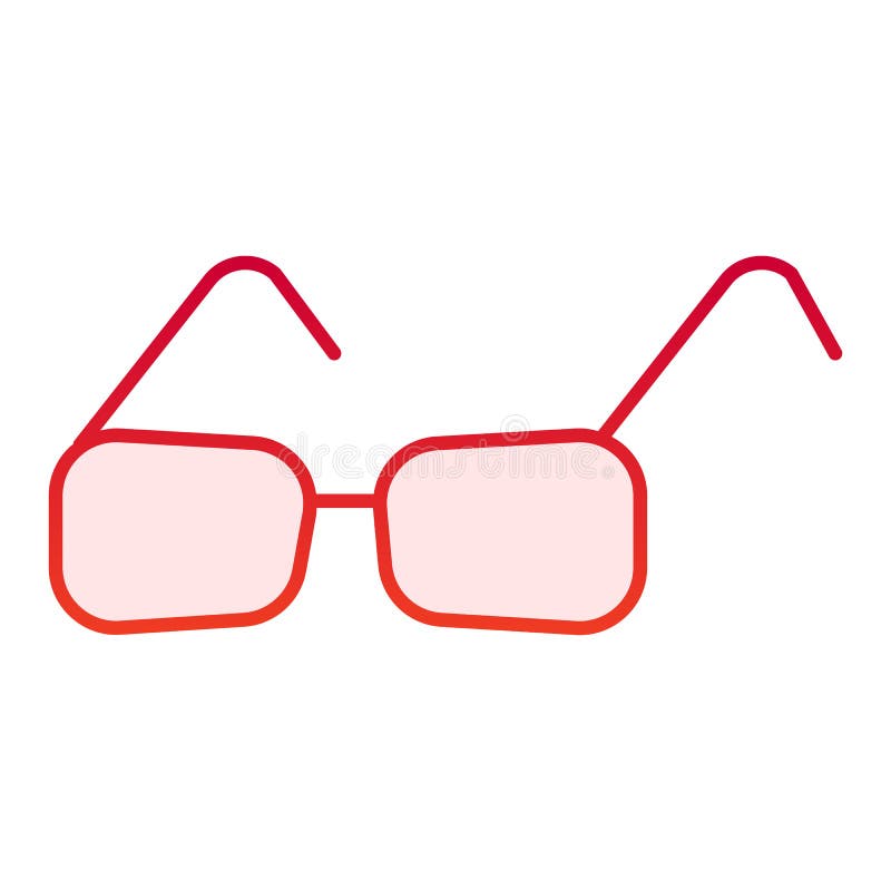 Sunglasses Flat Icon. Glasses Red Icons in Trendy Flat Style Stock ...