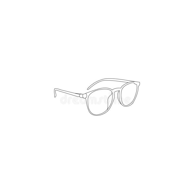 Sunglasses Glasses Isolated On A White Background Various Shapes