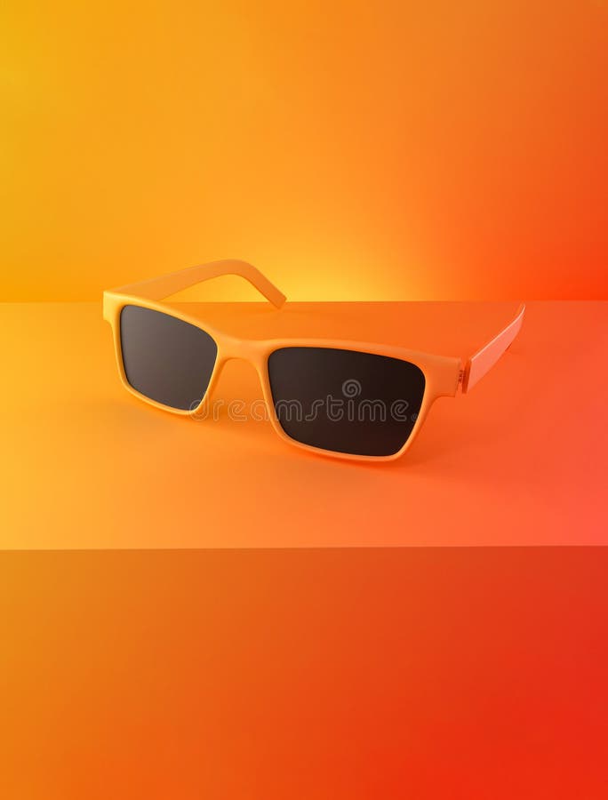 Sunglasses on Gradient Background. Minimalism Summer Concept Stock ...