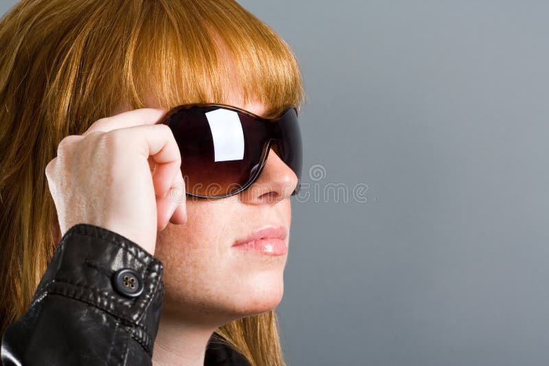Sunglasses-Model stock image. Image of reflex, straight - 3224909