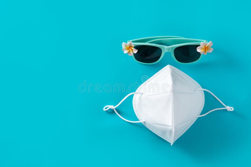 Sunglass and Protective Face Mask Stock Photo - Image of covid19 ...