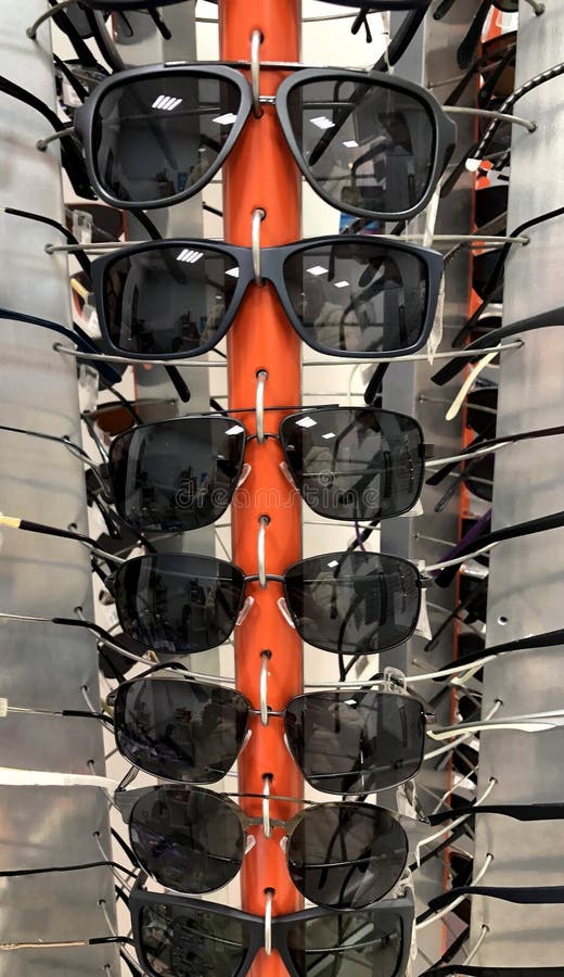 Sunglasses on a Shop Window, Contemporary and Trendy Stock Image ...