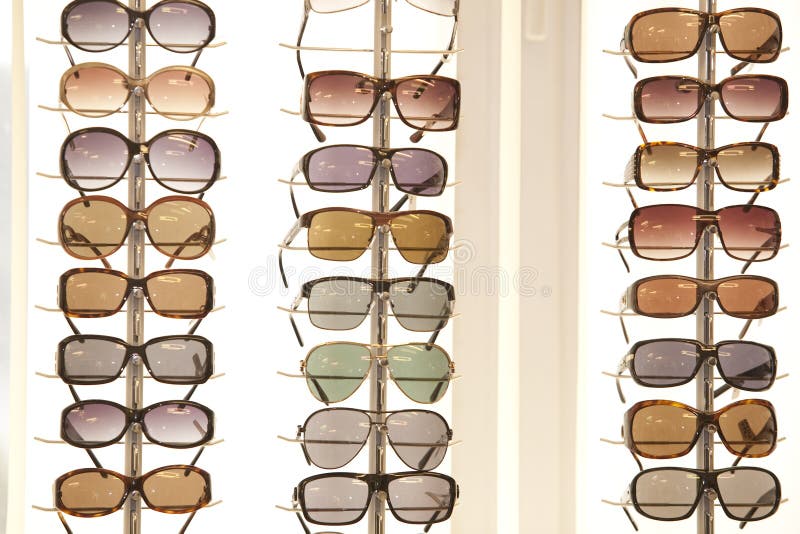 Sunglasses store stock image. Image of ultraviolet, glass - 47238607