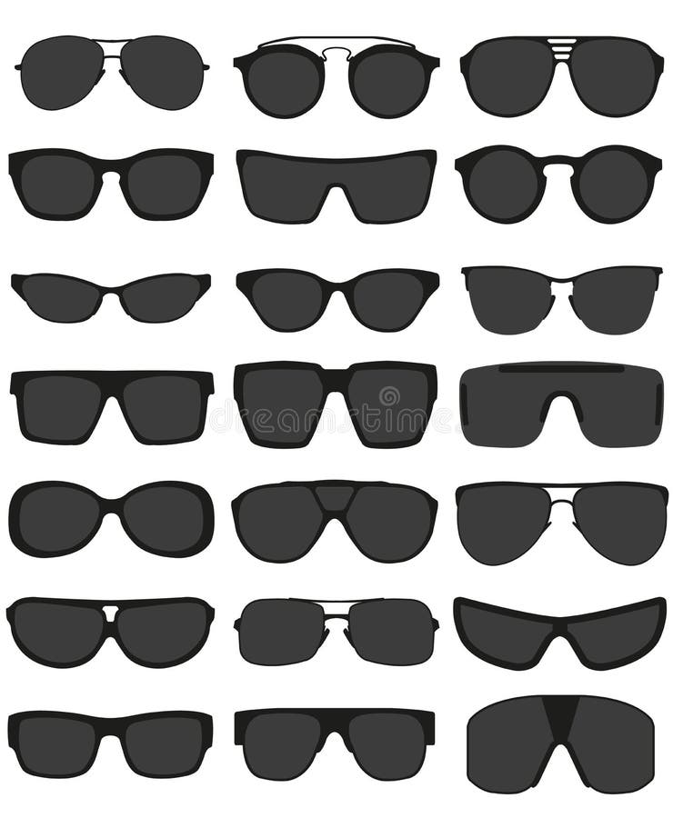Sunglasses vector stock vector. Illustration of black - 15517229