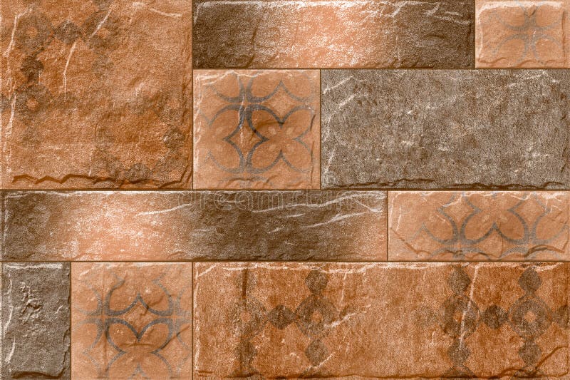 Natural Stone Wall Background, Stone Wall Tiles Design. Stock Image ...