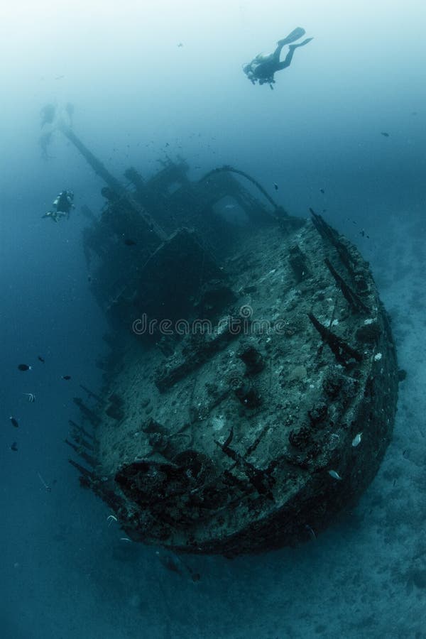 Sunken Shipwreck Exploration Stock Photo - Image of ship, exploration ...